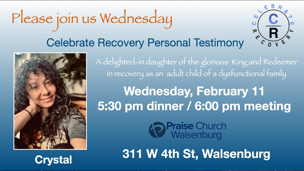Crystal Celebrate Recovery Testimony 2026 - YouTube
