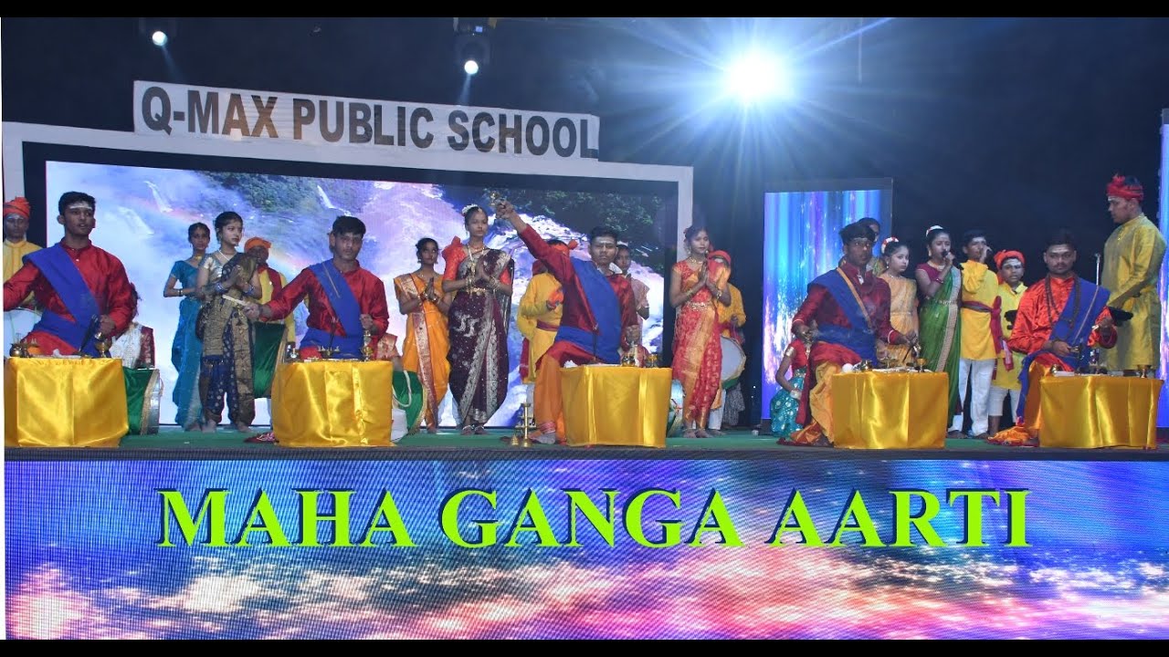 Q - Max Public School (Live) Maha Ganga Aarti - YouTube