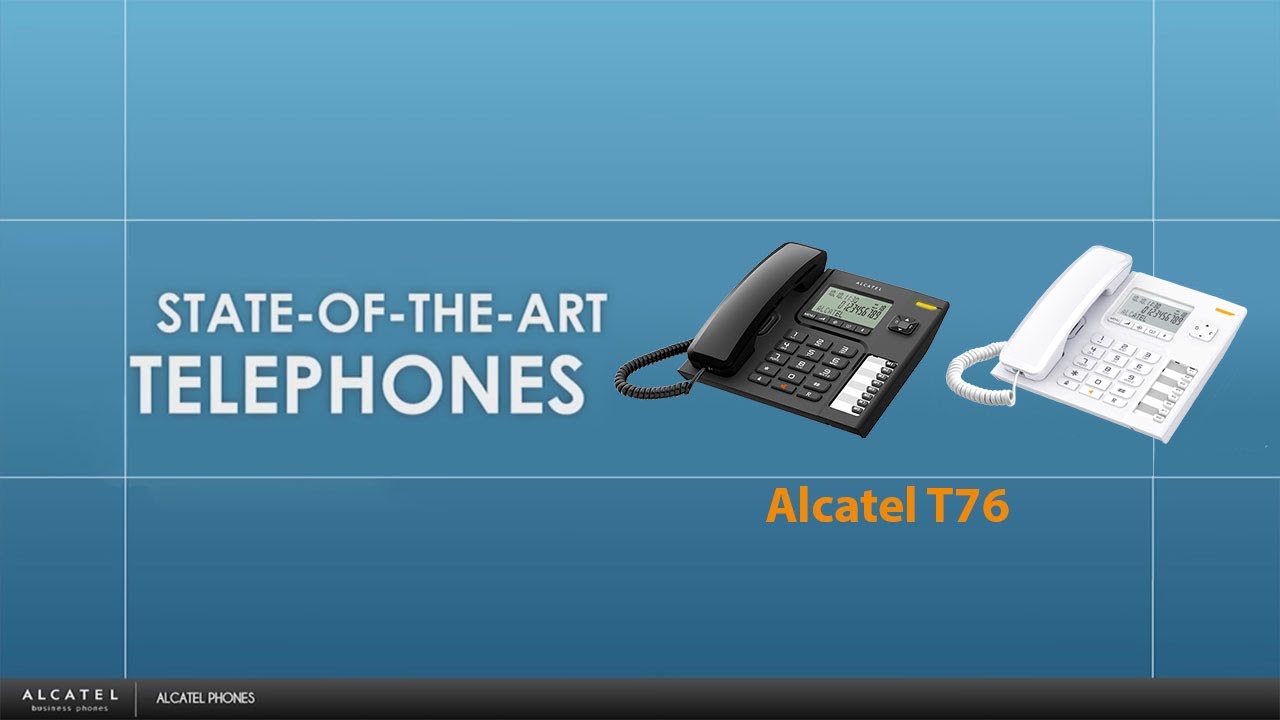 Alcatel T76 Corded Landline Phone with Caller ID and Speakerphone - YouTube