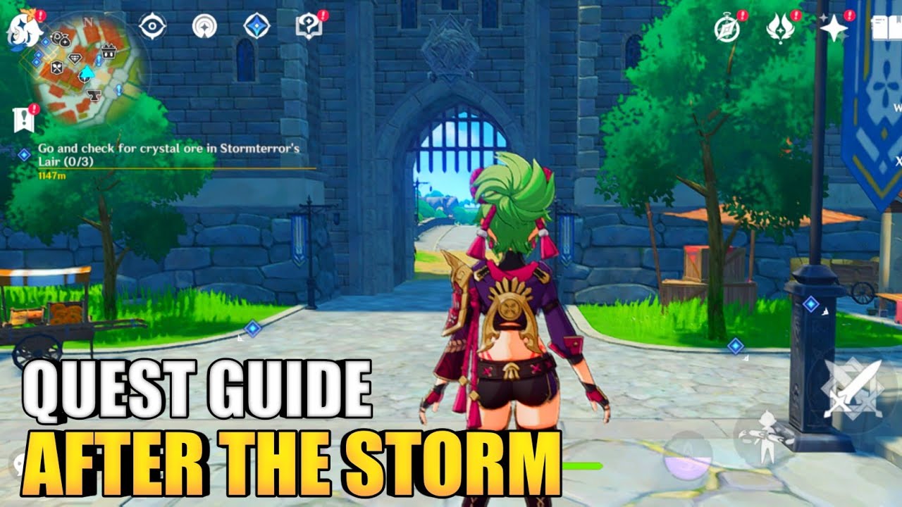 Genshin Impact World Quest After The Storm|Go And Check For Crystal Ore ...