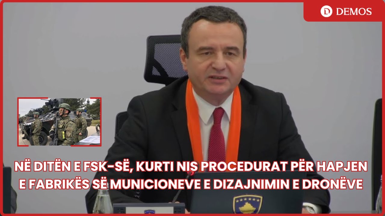 Në ditën e FSK-së, Kurti nis procedurat për hapjen e fabrikës së ...