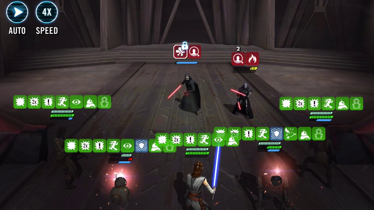 SWGOH - The Sith Triumvirate heroic P1 - RJT Resistance 10,8% - YouTube