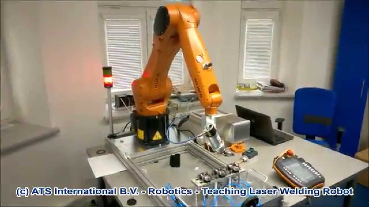 ATS Robotics - Teaching Laser Welding Robot - YouTube