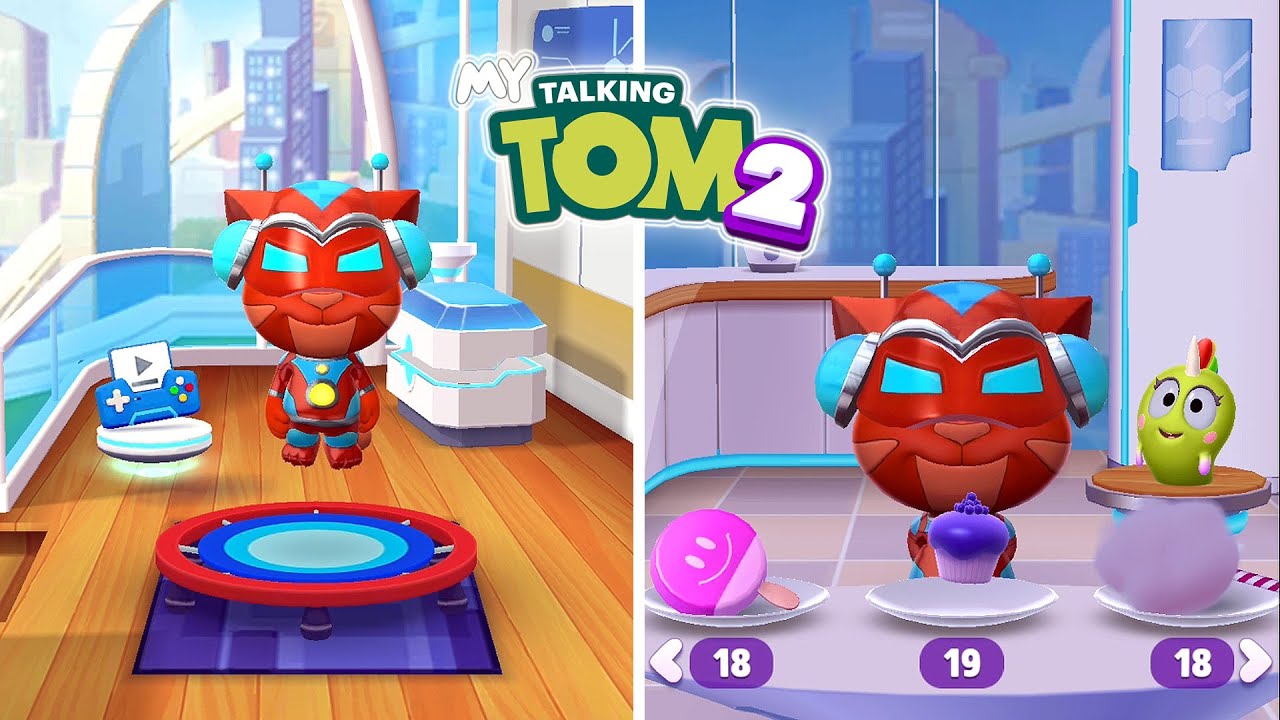 My Talking Tom 2 - New Year Update - Gameplay - Tom is 13 years old ...