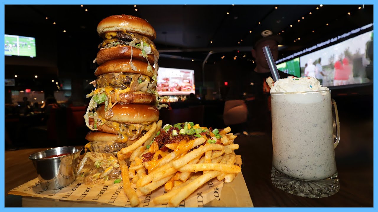 BIG BURGER BATTLE! Public House’s “Do It In Public” Quadruple Double ...