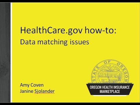 HealthCare.gov how-to: #8 Data matching issues - YouTube