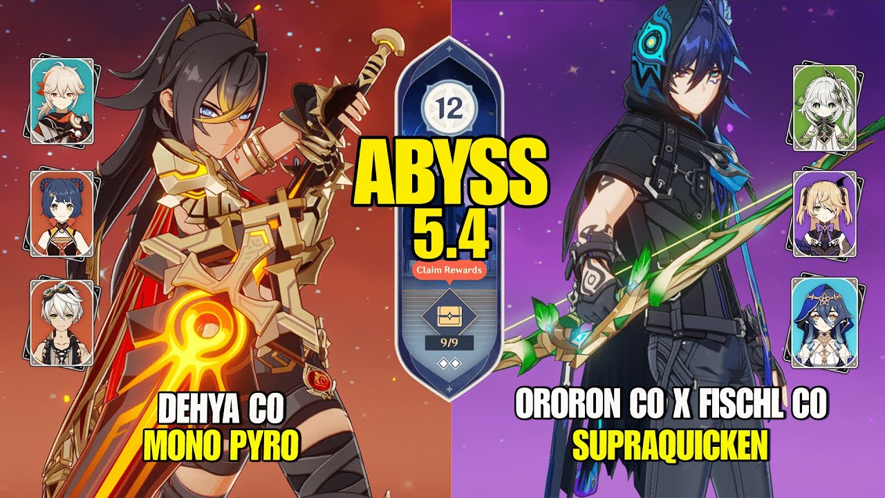 Dehya C1 Mono Pyro x Ororon Fischl SupraQuicken | Spiral Abyss 5.4 ...