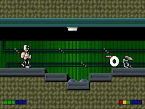 Electroman remake Level 2 (DOS Game) - Scrolling mode on - YouTube