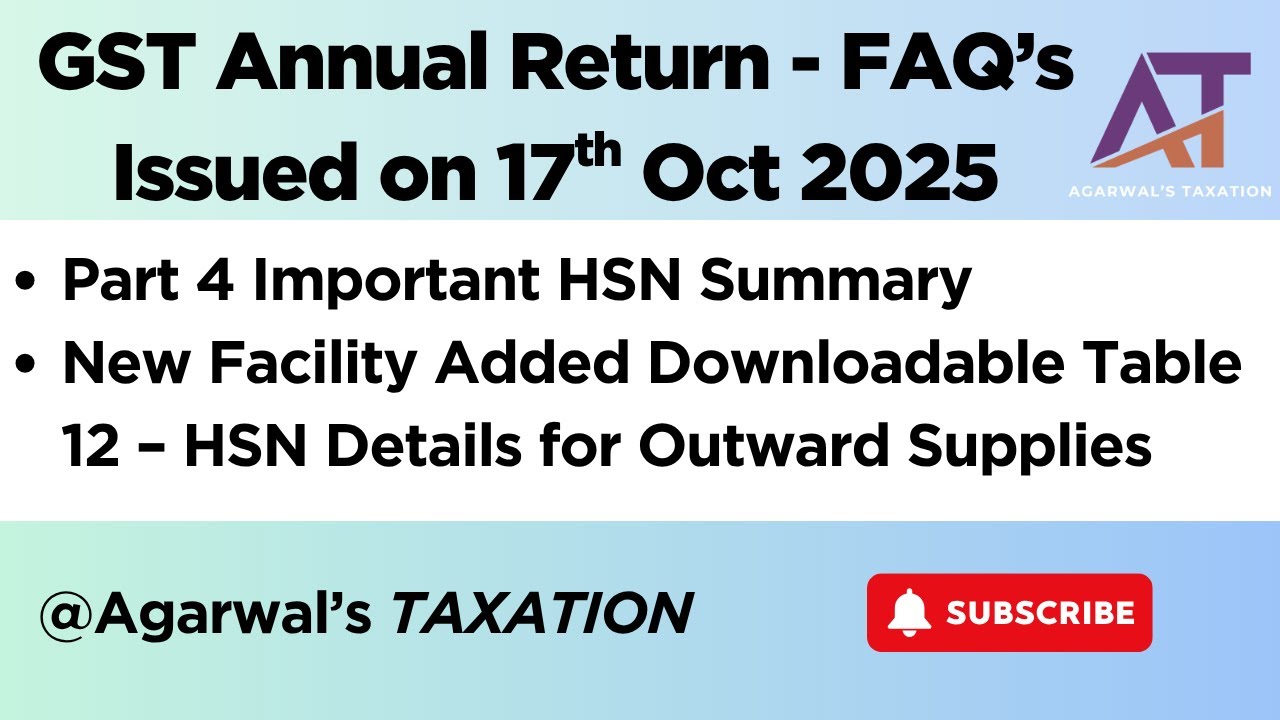 Unpacking GSTR 9 FY 2024-25 HSN | New facility added | Part 4 of GSTR 9 ...