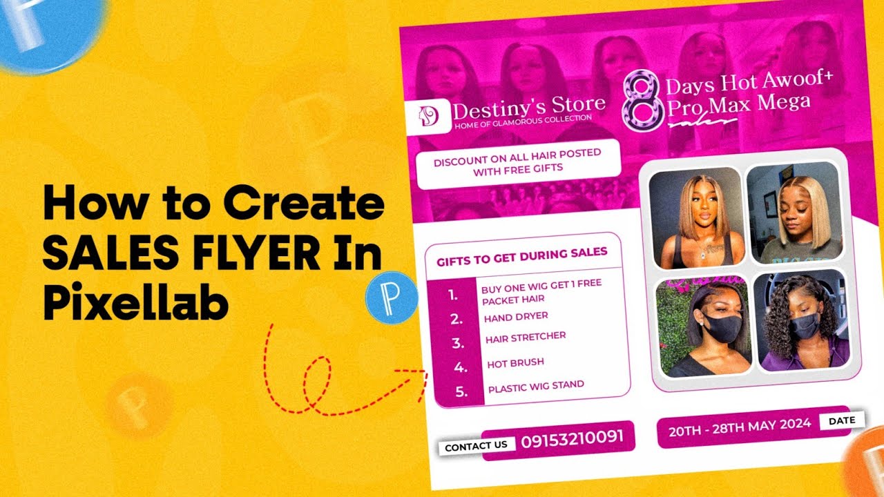 Pixellab Tutorial - How to create SALES FLYER in Pixellab || Sales ...
