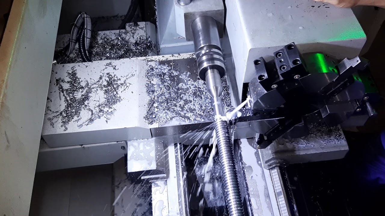 Máy tiện CNC - Fanuc Oi-TF - Ren thang G92 - YouTube