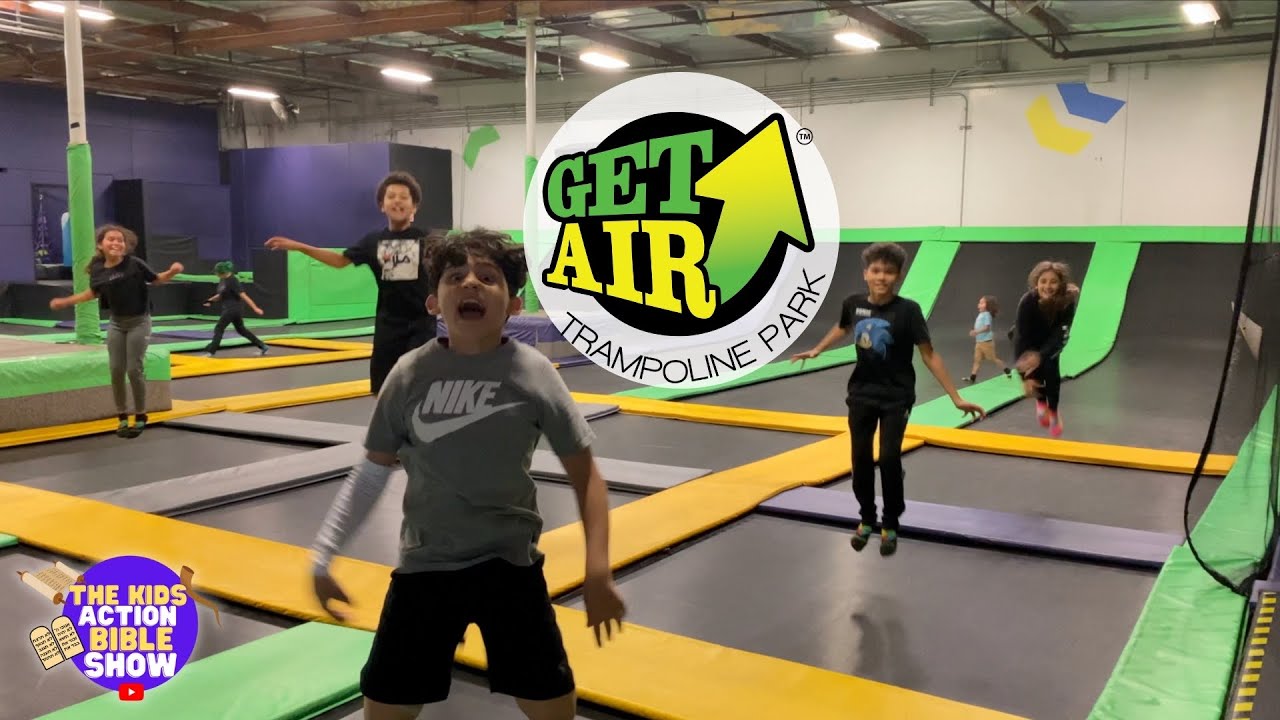 GET AIR Trampoline Park | Bible Trivia #TheKidsActionBibleShow - YouTube