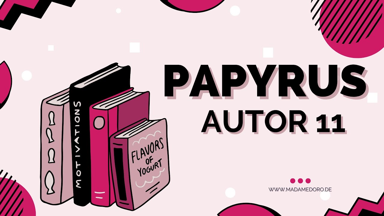 Bücher schreiben mit Papyrus Autor 11📚Autor werden🌺 Was kann das ...