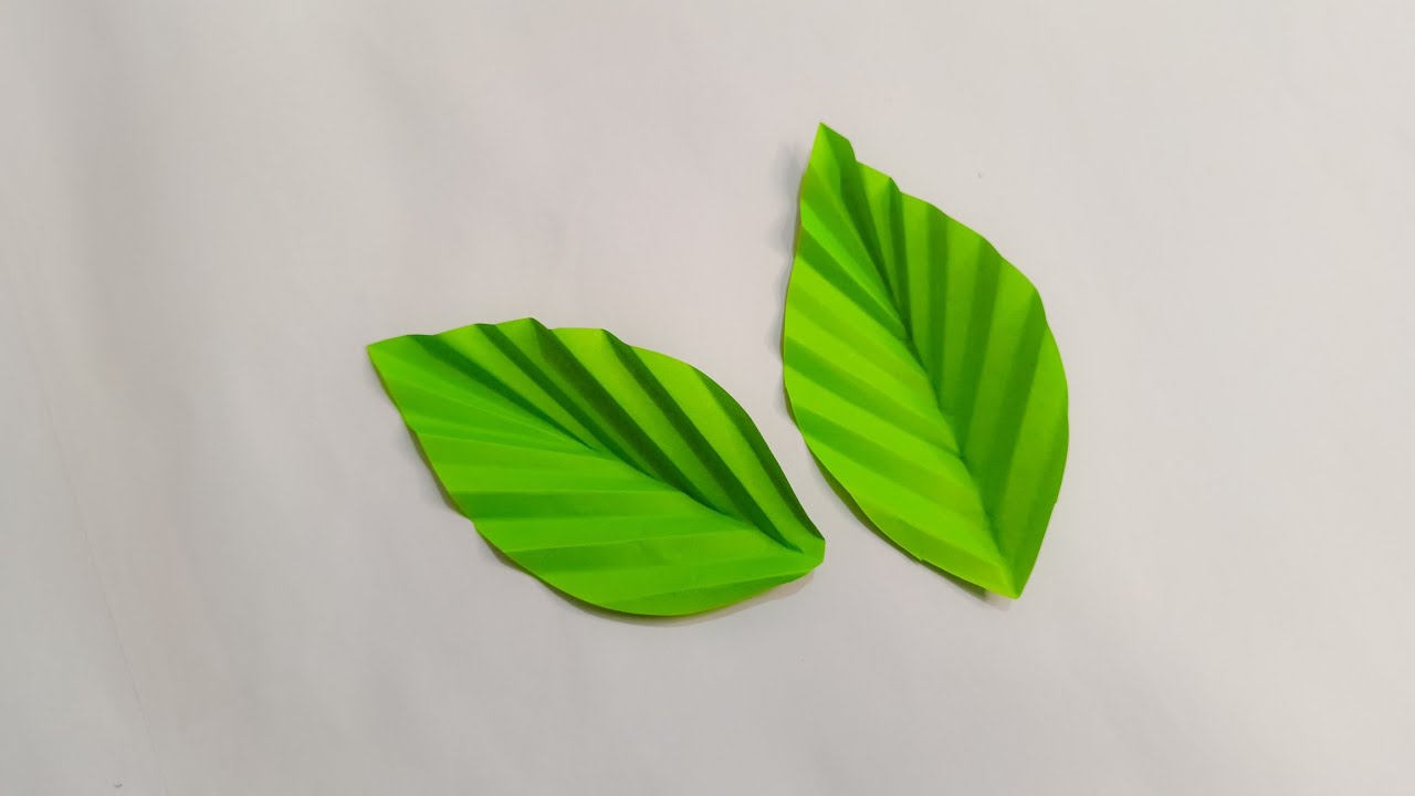 Paper Leaf | Paper Leaves Making | Paper Craft For School - YouTube