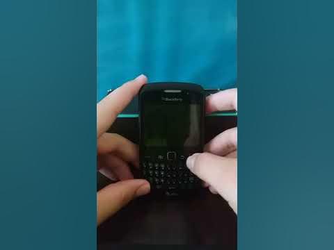 BlackBerry Curve 8520 incoming message - YouTube