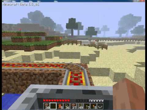 Electric Minecart Rail 1,28km - Minecraft - YouTube