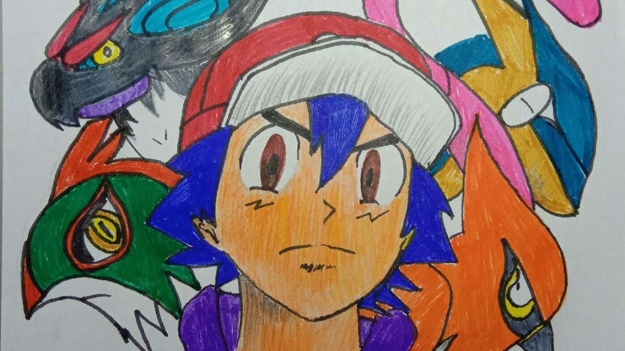 Pokemon drawing || Sketch pen || For beginner - YouTube