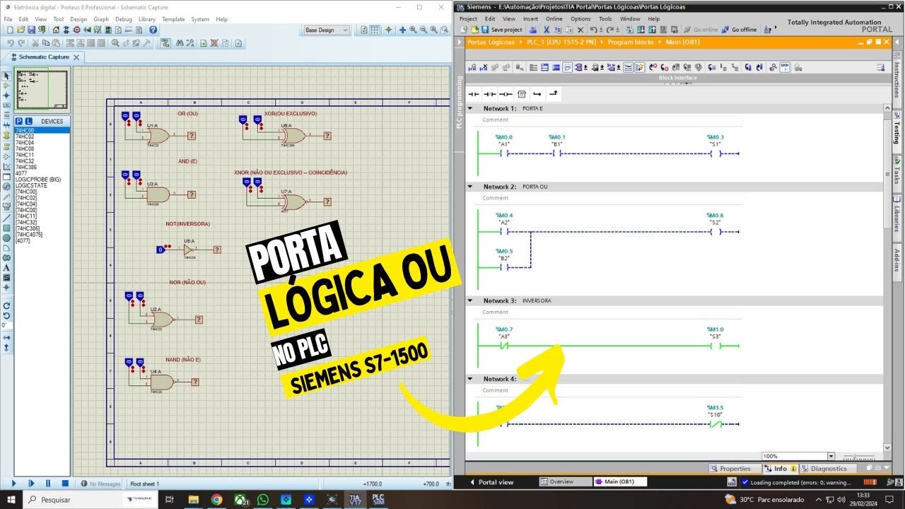 Porta Lógica OU - Como programar uma porta lógica OU (OR) no PLC ...
