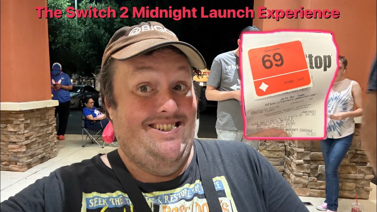 The Switch 2 Midnight Launch Experience @ GameStop - YouTube