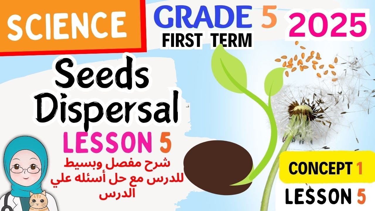 Science Grade-5 | Seed Dispersal- Lesson-5 | 2025 ساينس خامسة ابتدائي ...