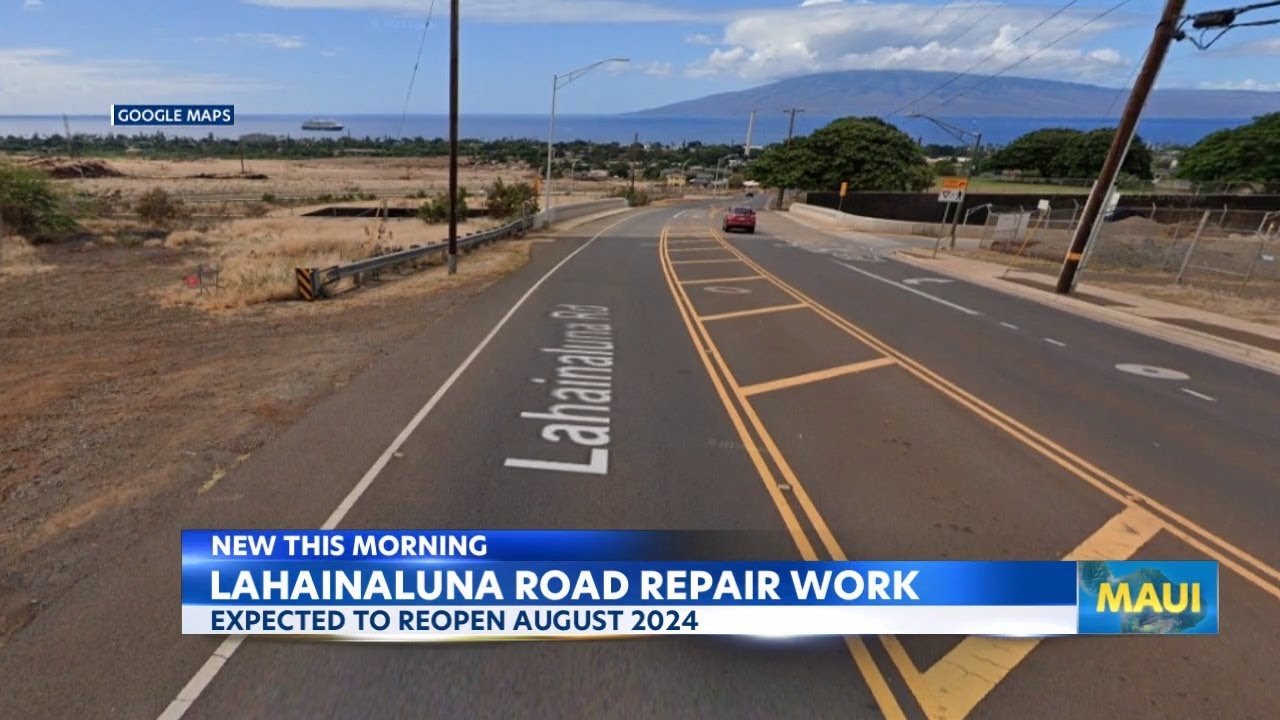 Maui's Lahainaluna Road repair set to start - YouTube