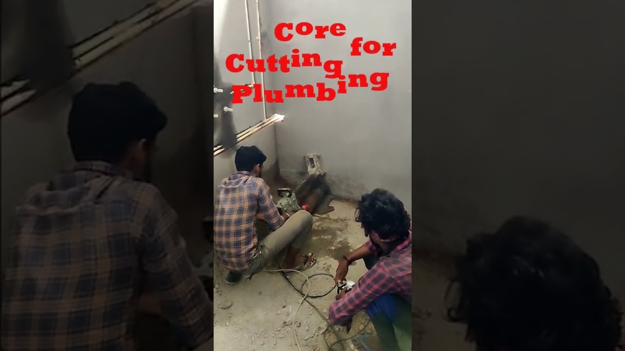 Core Cutting for Plumbing works - YouTube
