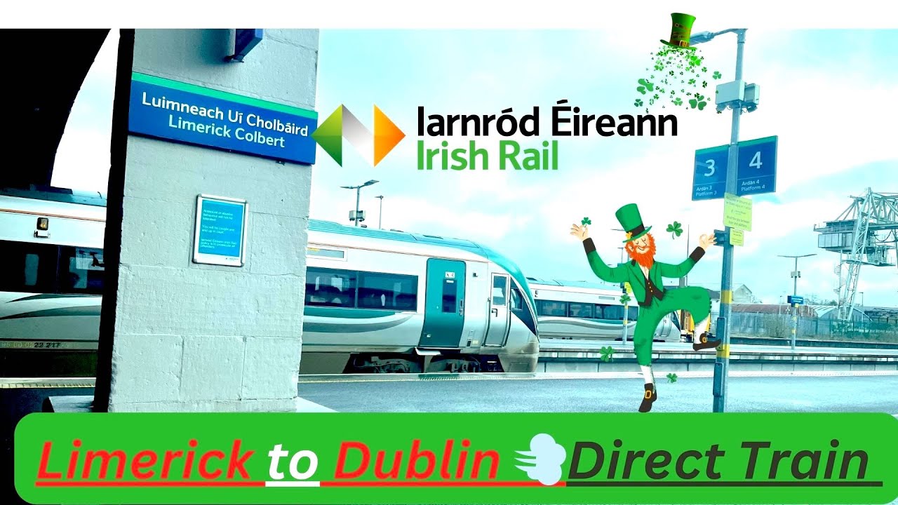 Irish rail travel Limerick to Dublin Direct train 🫵 4K - YouTube