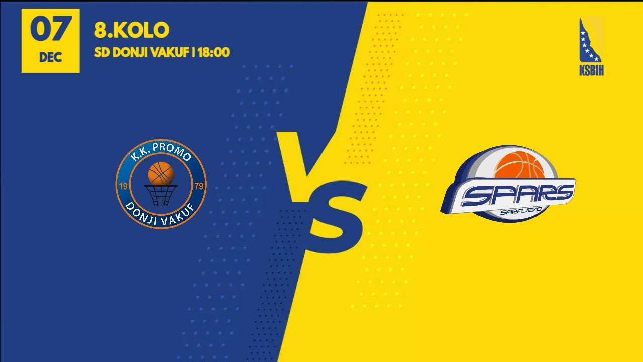 KK Promo vs OKK Spars - 8. kolo - KSBIH - 2024/2025 - YouTube