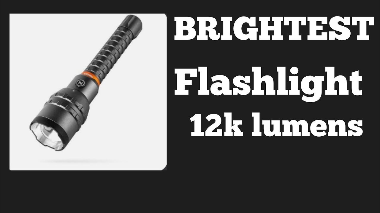 The best flash light (Nebo 12k flashlight) - YouTube