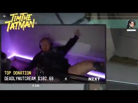 TimTheTatman falls off his chair in a VALORANT game - YouTube