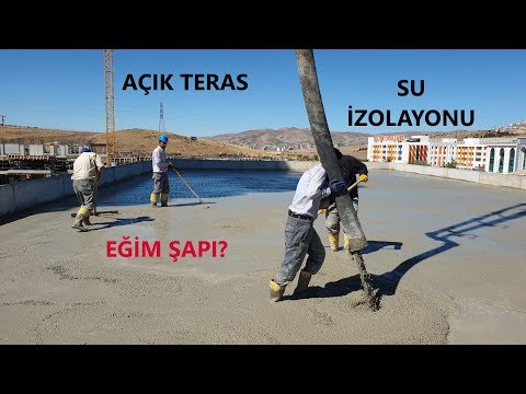 AÇIK TERAS EĞİM ŞAPI İMALATI NASIL YAPILIR?