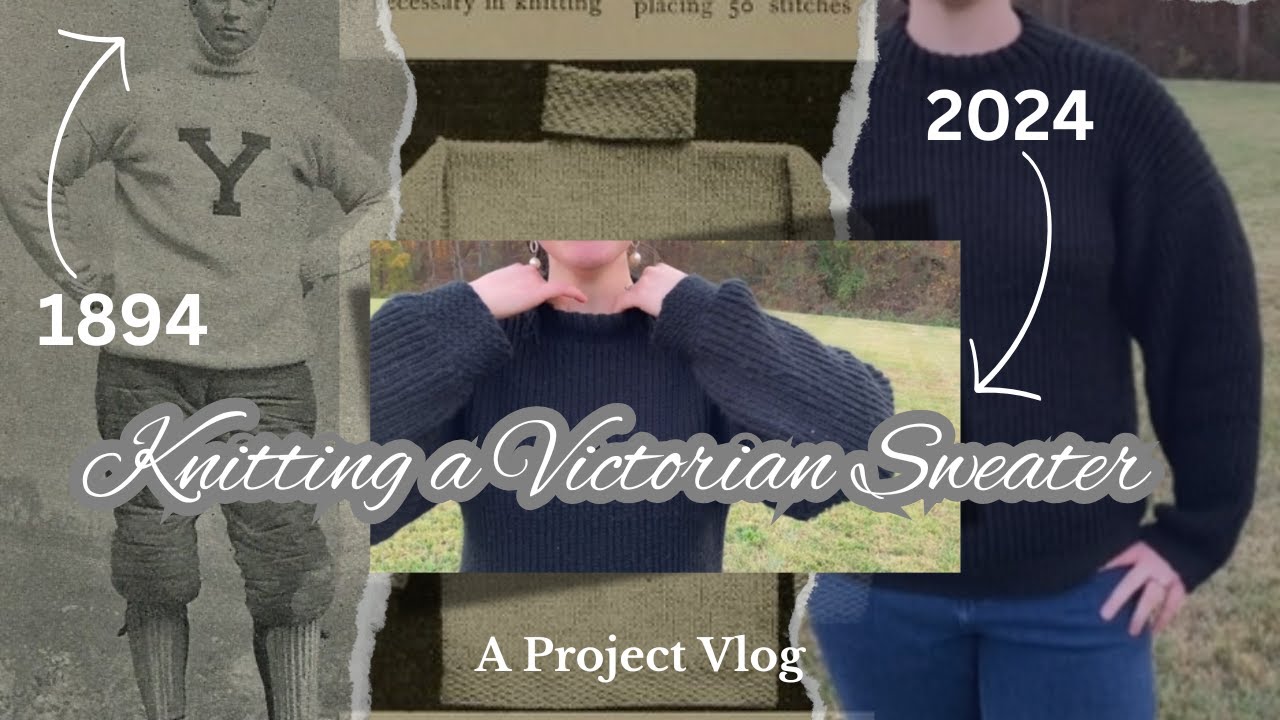 I Knit a Victorian Football Sweater! | Project Log | Victorian Knitting ...