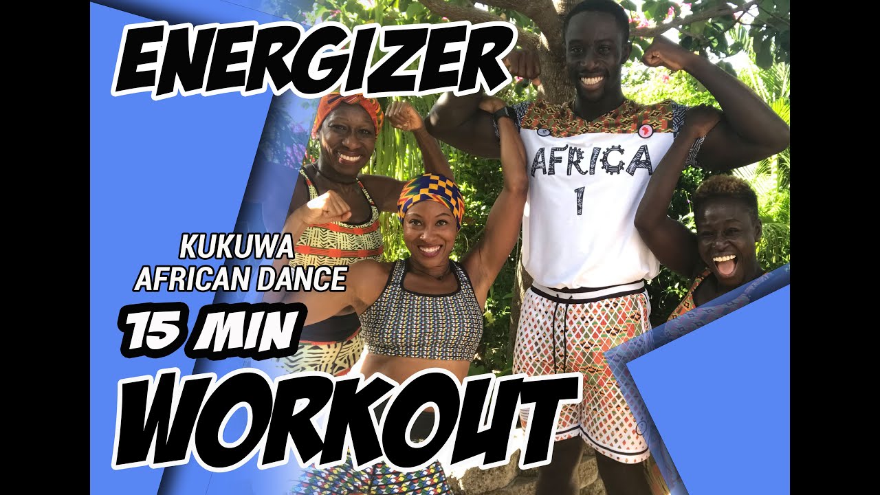 KUKUWA® AFRICAN DANCE - ENERGIZER 15 MIN - YouTube