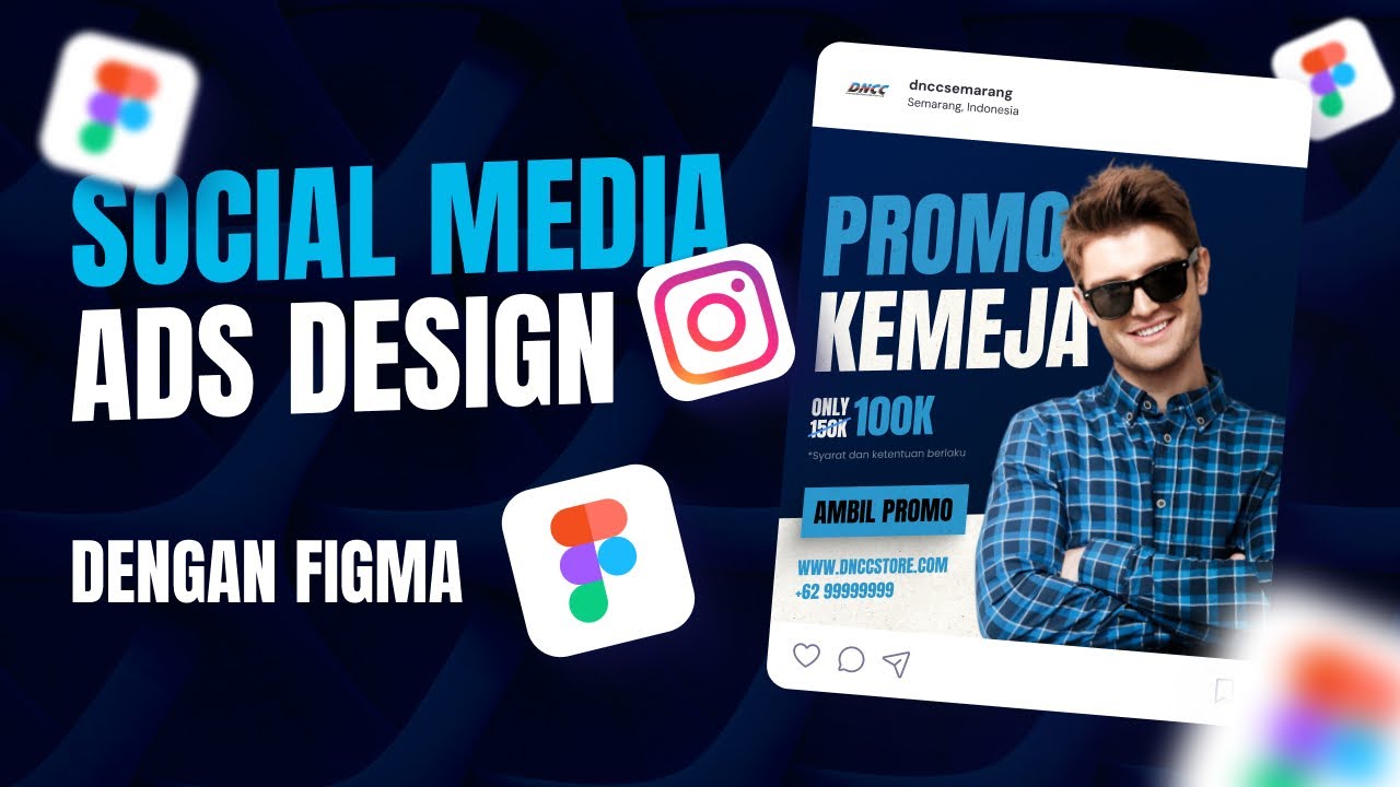 Membuat Social Media Ads Design dengan Figma - Fashion Ads Design - YouTube