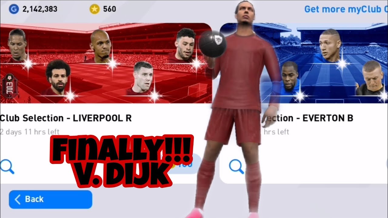 VAN DIJK - BEST CB DALAM PES 2020 MOBILE | CLUB SELECTION - LIVERPOOL ...