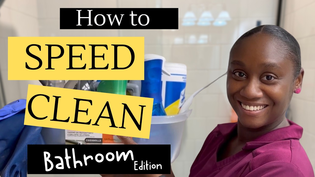 The FASTEST Way to Get Your Bathroom Sparkling Clean | Bathroom Speed ...