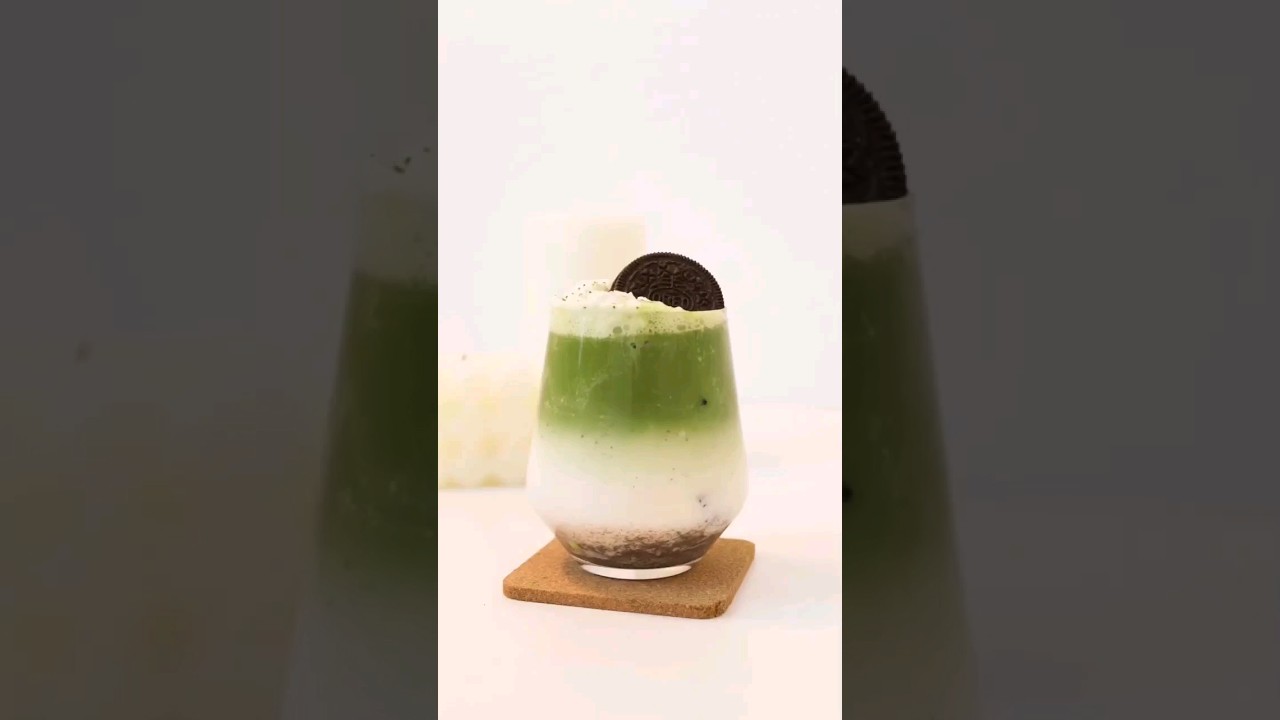 Oreo Matcha Latte #matcha #matchalatte #oreocookies - YouTube