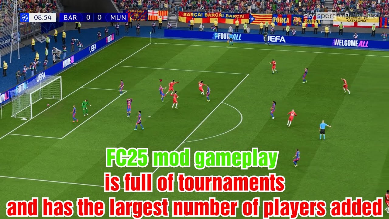 FC25 Mod Gameplay is Full Of Tournaments and has the Largest number of ...