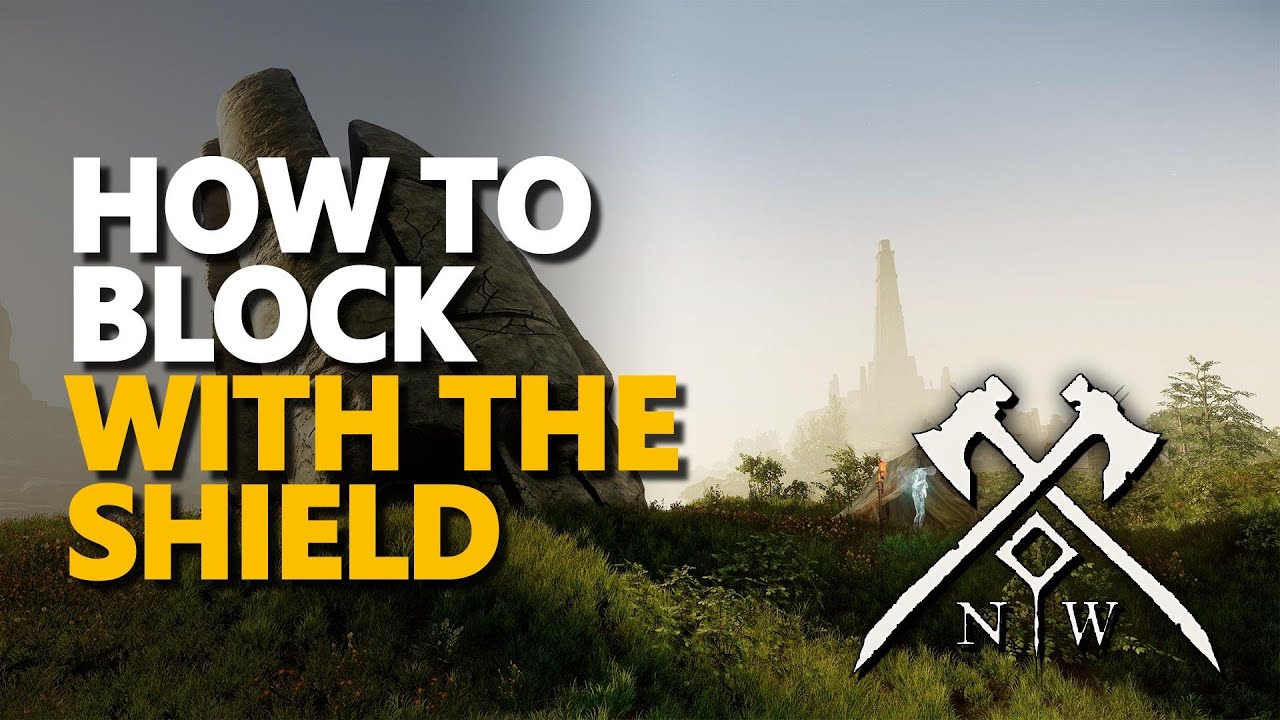 How to block with a shield New World - YouTube