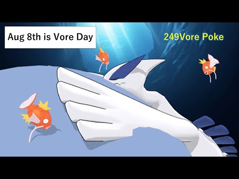 Hey Lugia! Stop eating whales! Ep.1-4 ＃丸呑みの日 #voreday ＃参考にならないクジラの守り方