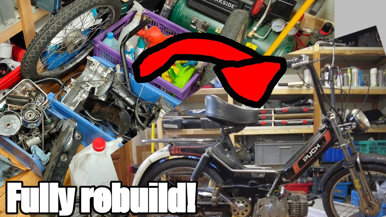 Moped RESTORATION - 1981 Puch Maxi S - YouTube