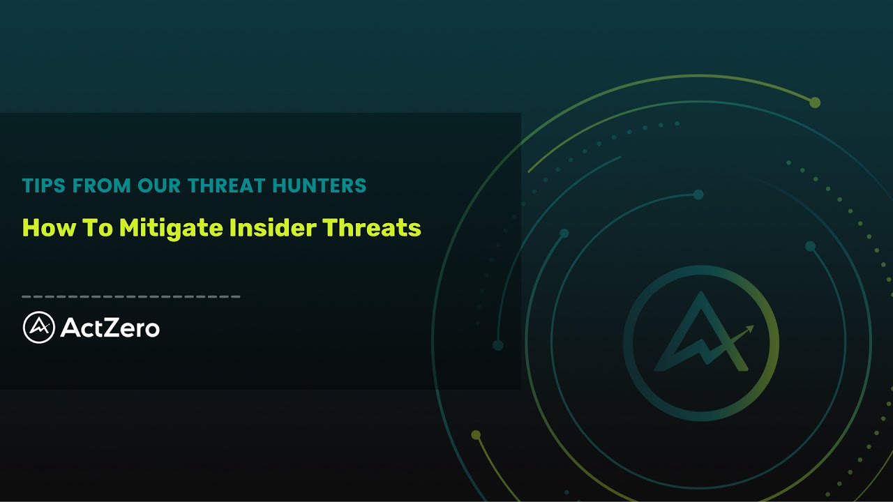 How To Mitigate Insider Threats - YouTube