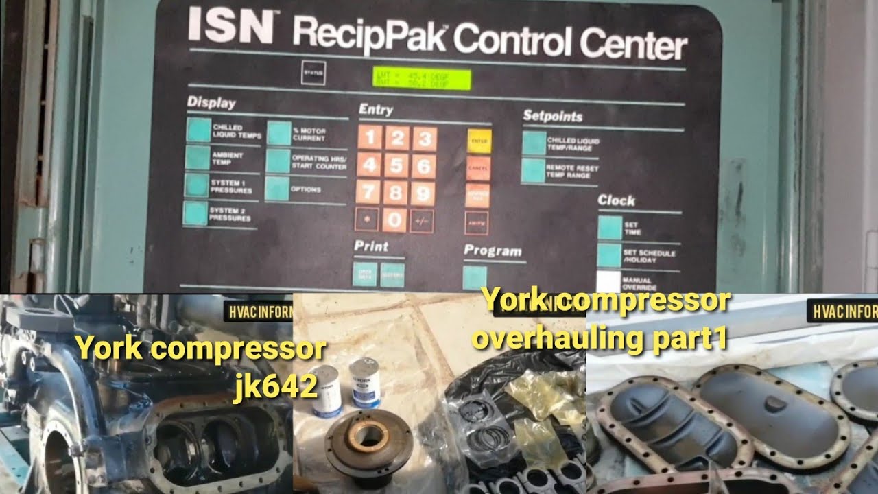 York compressor overhauling jk642 part1/york 6cylinder compressor ...