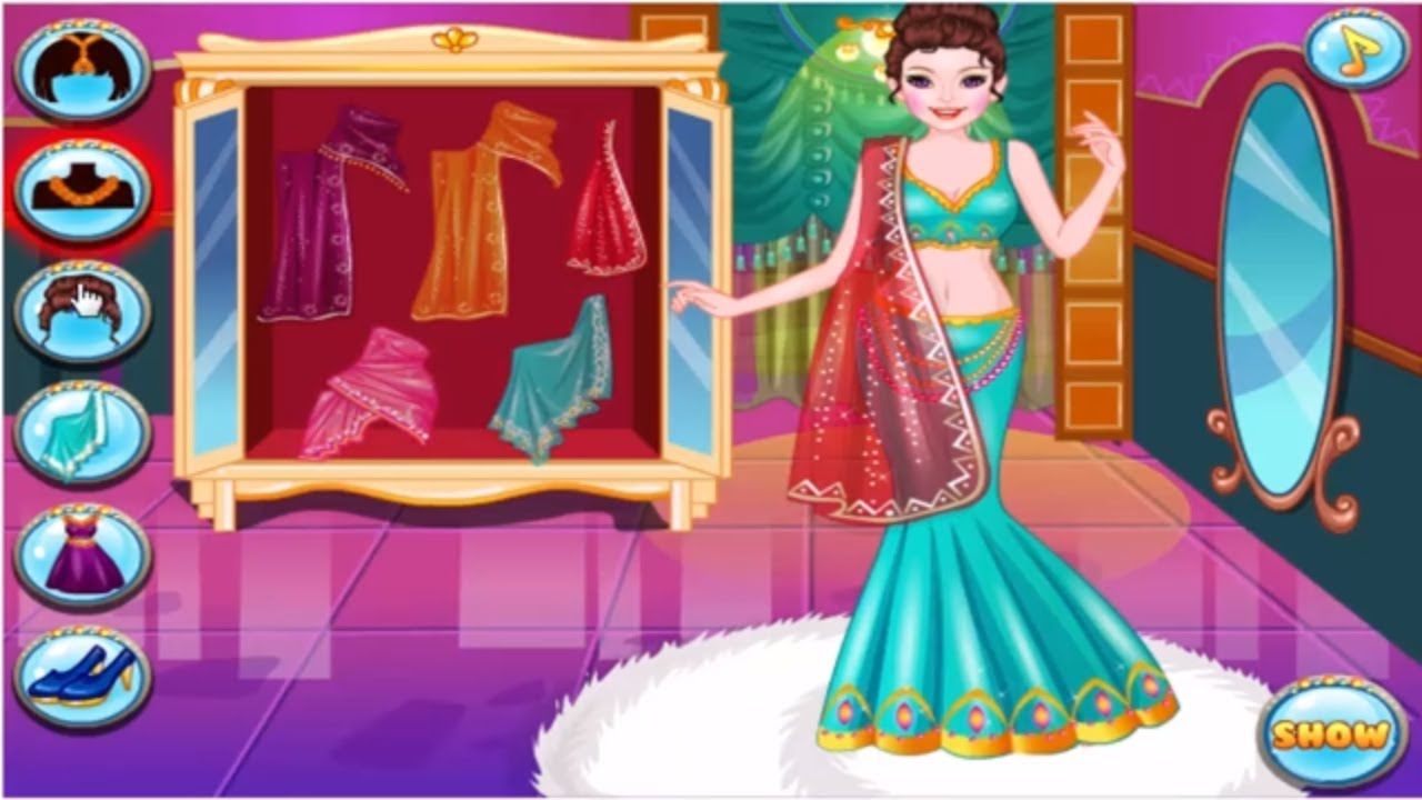 Disney princess games Indian Girl Salon - YouTube
