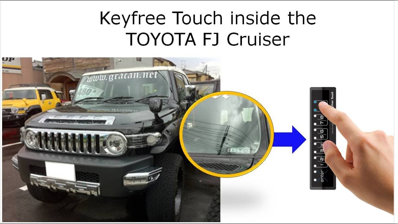 keyless entry keypd on Toyota FJ cruiser - YouTube