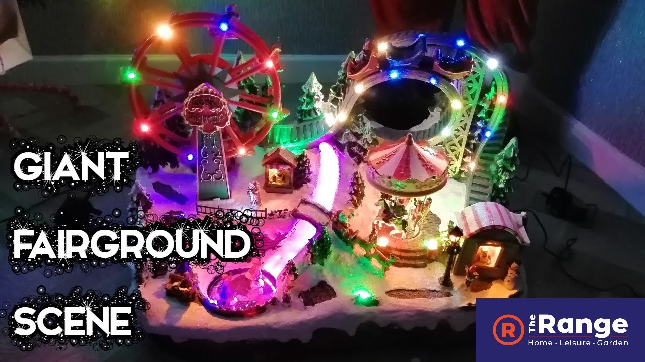 The Range Christmas 2020 Giant Rollercoaster Fairground Scene! - YouTube