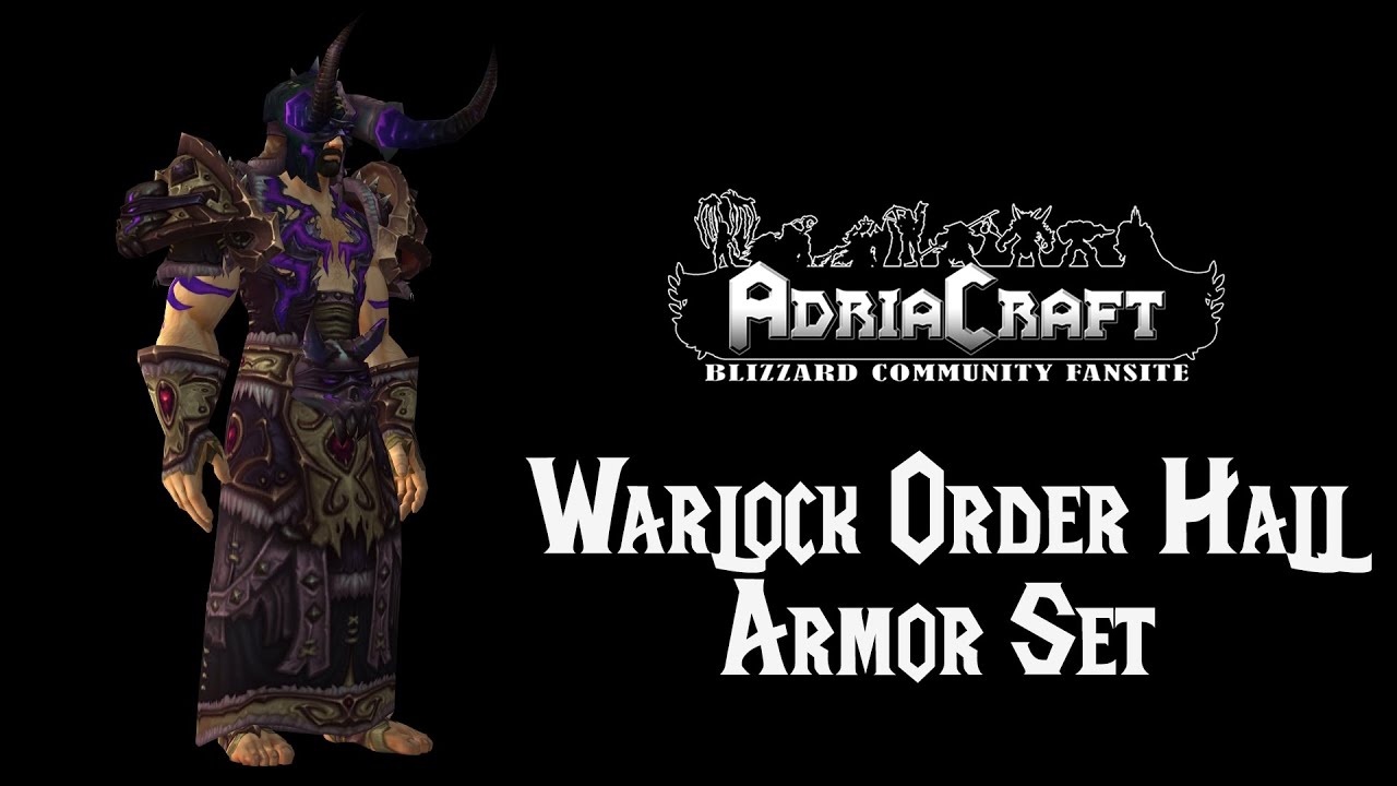 Warlock Order Hall Armor Set - YouTube