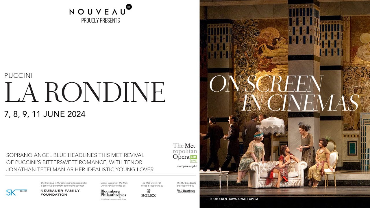 La Rondine I The Metropolitan Opera I Cinema Nouveau - YouTube