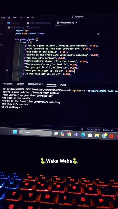 Pythonprogrammingwakawakapython Pythonprogramming Pythonbeginners Vscode Wakawaka Youtube