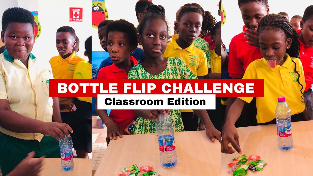 Bottle Flip Challenge (Classroom Edition) - YouTube